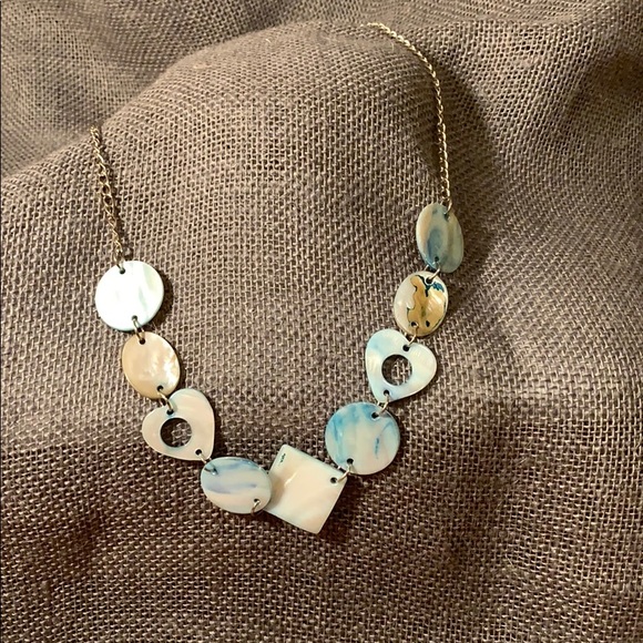 Jewelry | Geometric Shell Necklace | Poshmark